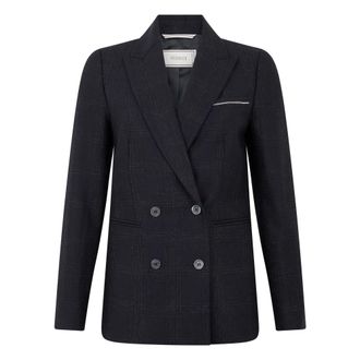 PESERICO Zweireihiger Blazer mit Taschen - - Jackets - Damen - Schwarzk - XL