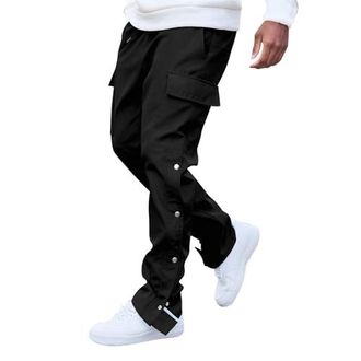 Generic Pantalon cargo l&eacute;ger pour homme - Pantalon de randonn&eacute;e en coton - Pantalon de travail - Pantalon tactique - Pantalon d&eacute;t&eacute; avec poches multiples - V&ecirc;t