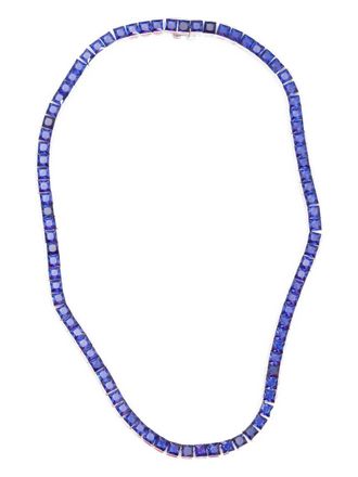 Izabel Display collier à pendentif carré - Bleu