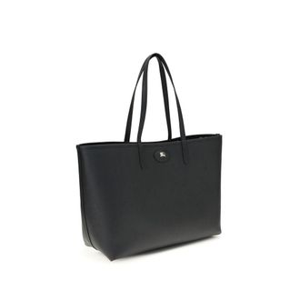Burberry Check Tote Bag - Black