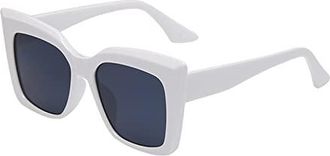 Generic Lunettes de soleil design oeil de chat 2025 à large monture pour hommes et femmes Décoration de rue Vacances en plein air Pare-soleil (couleur : G, ta