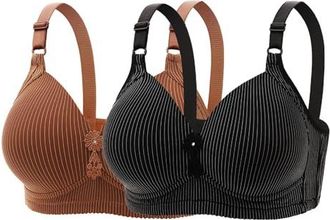 Generic Mark T Shirt Soutien pour femme Bretelles r&eacute;glables Couverture compl&egrave;te Soutien-gorge confortable sans armatures Soutien-gorge sans armatures, bronze,