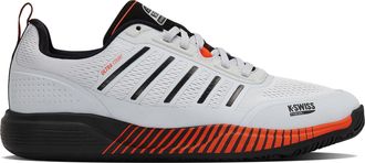 K-Swiss Herren Ultra Court Padel Tennis Shoe, Micro Chip/Black/Neon Lava, 42.5 EU