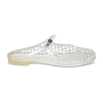 Tory Burch Femme, Chaussures, Blanc, Taille: 40 EU Sandales M&eacute;talliques en Maille pour Femmes