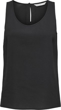 Only Damen Onlnova Life S/L Solid Ptm Top, Schwarz, 40 EU
