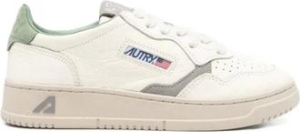 Autry Femme, Chaussures, Blanc, Taille: 41 EU Medalist Low Leather Baskets