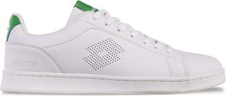 Lotto Burgas Unisex Sneaker, White/Green, 38 EU