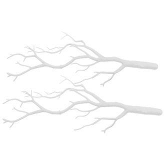 Pretyzoom KICHOUSE Wei&szlig;e K&uuml;nstliche Zweige 2 St&uuml;ck 30cm Getrocknete Deko &Auml;ste aus Kunststoff f&uuml;r Vase Wohnraum und Festdekoration Langlebige Baumzweige ohne Pfl