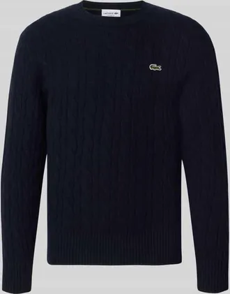 Lacoste Regular Fit Pullover aus reiner Wolle