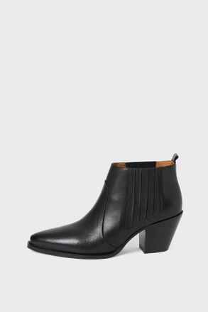 Gerard Darel Boots &agrave; talon en cuir - JESSE - Noir