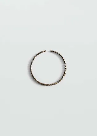 Mango Collier rigide en cristaux facett&eacute;s or - Femme - Taille unique - MANGO