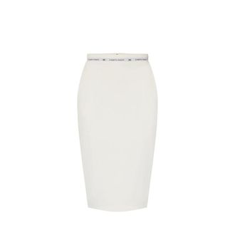 Elisabetta Franchi Damen, R&ouml;cke, Wei&szlig;, XLGr&ouml;&szlig;e