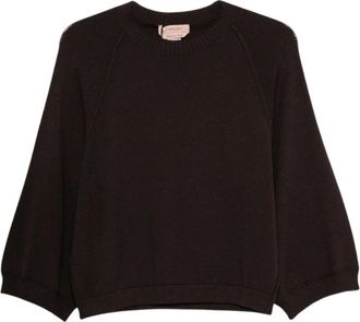 Twinset Rundhals-Strickware - - Knitwear - Damen - Braun - M/L