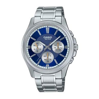 Casio Mtp-1375Pd-2A1Vef Klassisches Geh&auml;use mit Metallarmband - - Accessories - Herren - Grau - ONE SIZE