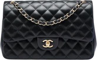 Chanel Sac bandouli&egrave;re vintage double rabat Pre-owned - Femme - Pre-owned - Noir - Taille: ONE Size
