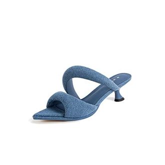 JW PEI Sara Sandales &agrave; Talons Mule pour Femme - Bleu