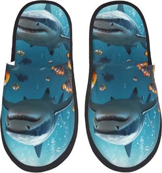 Generic Pantoufles En Coton Requin R&eacute;aliste De LOc&eacute;an Antid&eacute;rapant Pantoufles DH&ocirc;tel Chaud Chaussons Invit&eacute;s Pour Invit&eacute; Homme Camping M