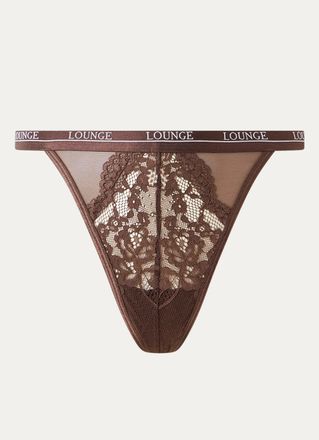 Lounge Blossom String - Brunette - XXL