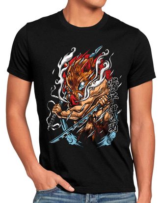 style3 Inosuke Blades Herren T-Shirt Demon Anime Japan Manga, Gr&ouml;&szlig;e:4XL