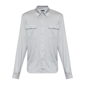 Tom Ford Herren, Shirts, Grau, LGr&ouml;&szlig;e