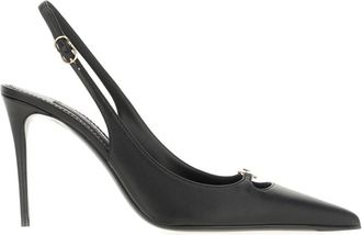 Dolce & Gabbana Femme, Chaussures, Noir, Taille: 41 EU Escarpin Slingback