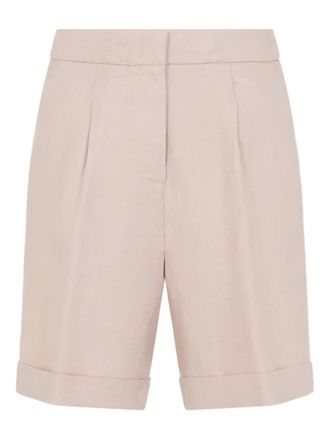 PESERICO pleat-detail shorts - Rosa