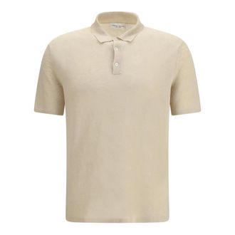 Roberto Collina Polo en lin - Homme - Tops - Beige - Taille: S
