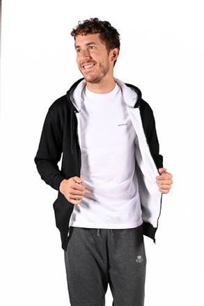 Scott Sweat à Capuche Molleton Polaire à Fermeture Éclair Sherpor Zippé Homme (FR/ES, Alpha/Lettres, TG, Taille Normale, Taille Normale, Noir)