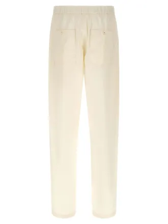 Jil Sander Mens Beige Cotton Cargo Pants