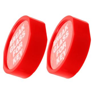 FOMIYES Schl&uuml;sseltresor Zur Wandmontage mit Brandschutzverschluss Notfall Schl&uuml;sselbox aus Stahl 2 St&uuml;ck f&uuml;r Zuhause und Unternehmen