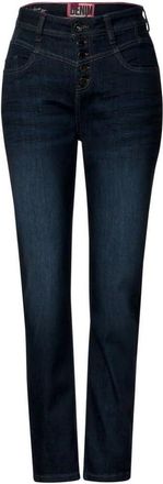Street One Damen A375922 Jeanshose Loose, Dark Used wash, W31/L30
