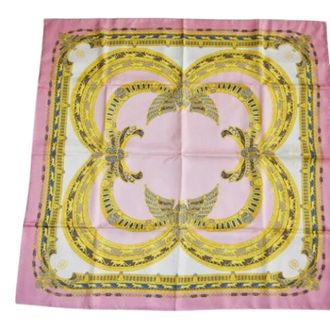 Cartier Pre-owned Vintage Silk Scarf - Femme - Pre-owned - Rose - Taille: ONE Size