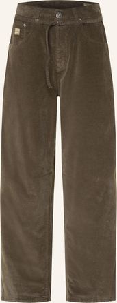 Herrlicher 7/8-Hose Barrow Belt Aus Samt gruen