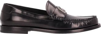 Dolce & Gabbana Homme, Chaussures, Noir, Taille: 41 1/2 EU City Blanco Moccasin