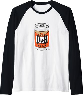 The Simpsons Duff Beer Raglan