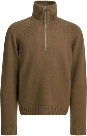 Tom Ford Pull col montant zipp&eacute; - Homme - Pulls - Brun - Taille: XL