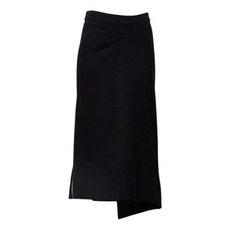 Victoria Beckham Femme, Jupes, Noir, Taille: 34 FR Jupe Midi Pliss&eacute;e