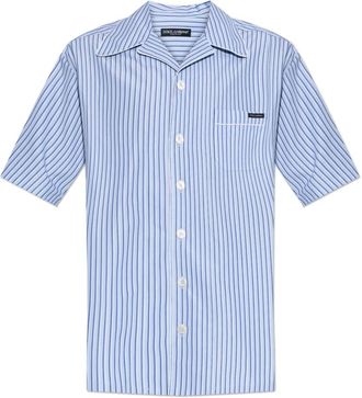 Dolce & Gabbana Homme, Chemises, Bleu, Taille: XL Chemise &agrave; manches courtes