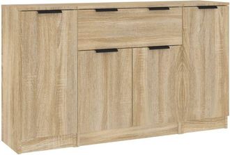 vidaXL Vidaxl - Buffets 3 pcs Ch&ecirc;ne sonoma Bois ding&eacute;nierie