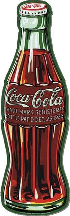 Desperate Enterprises Coca-Cola Bottle c1923 großes Schild aus hochwertigem Aluminium, 27,9 cm B x 90,9 cm H