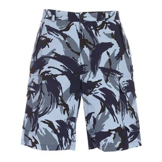 Kenzo Blaue Camouflage Cargo Shorts - - Shorts - Herren - Blau - W32