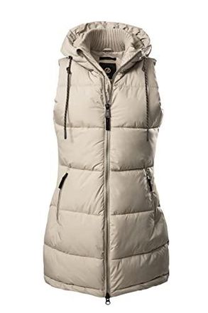 G.I.G.A. DX GW 30 WMN QLTD VST Gilet matelass&eacute;/Veste Fonctionnelle Aspect Duvet avec Capuche, Beige Clair, 48 Femme