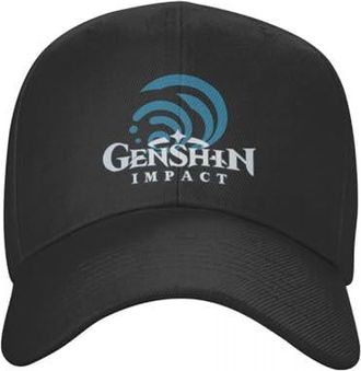 Generic Casquette de baseball personnalis&eacute;e Impact Hydro Embl&egrave;me Casquette de baseball dext&eacute;rieur Femmes Hommes R&eacute;glable Anime Game Trucker Chapeau Chapeau Ca