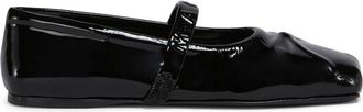 Marni ballerines à fini verni - Noir