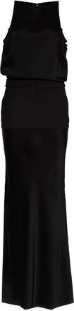 Dondup Femme, Robes, Noir, Taille: 40 FR Abito girocollo smanicato