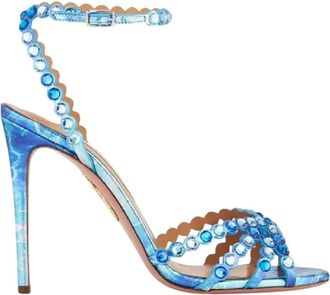 Aquazzura Femme, Chaussures, Bleu, Taille: 36 1/2 EU Tequila Sandal 105