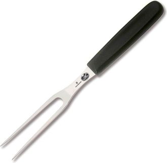 Victorinox by Swiss Army Swiss Classic, forchettone da griglia da 15 cm in acciaio inox, lavabile in lavastoviglie, nero