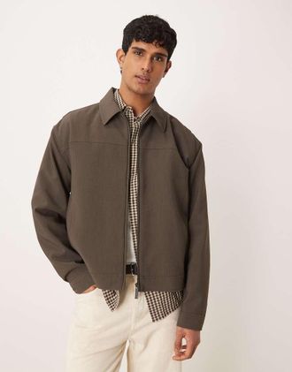 Asos Blouson Harrington habill&eacute; - Gris