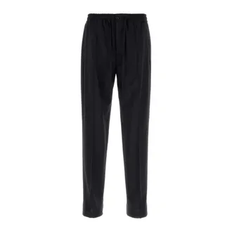 Valentino Garavani Homme, Pantalons, Noir, Taille: XL Pantalon Court en Laine M&eacute;lang&eacute;e