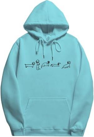 Generic Sweat-shirt surdimensionn&eacute; pour femme - Sweat &agrave; capuche &agrave; manches longues - Pull vintage Harajuku Streetwear - Veste &agrave; capuche 2026 - Automne - Hiver 